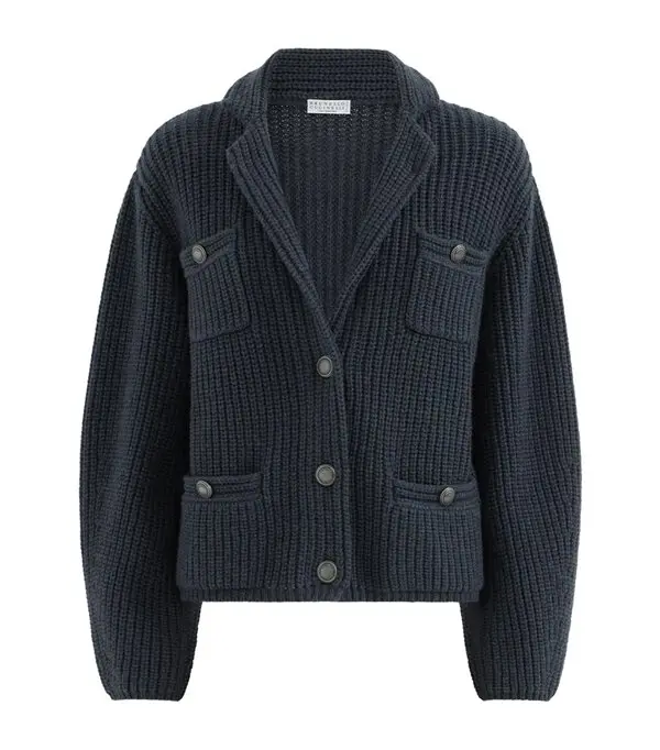 Brunello Cucinelli Cashmere Rib-knit Cardigan