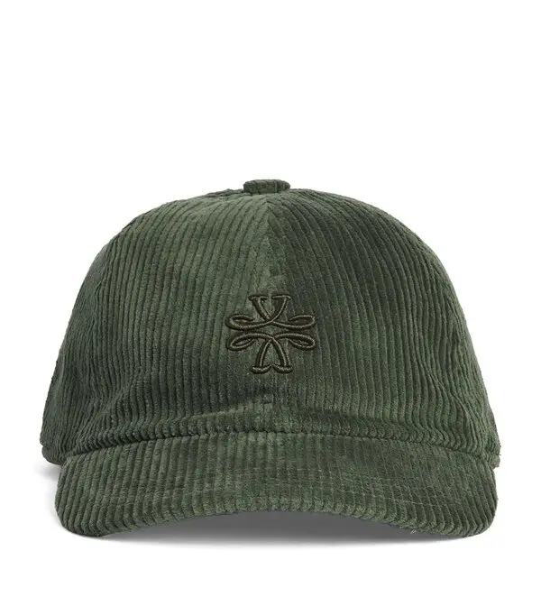Jacob Cohen Cotton Corduroy Logo Baseball Cap