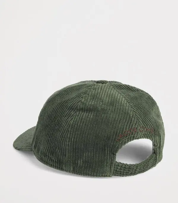 Jacob Cohen Cotton Corduroy Logo Baseball Cap