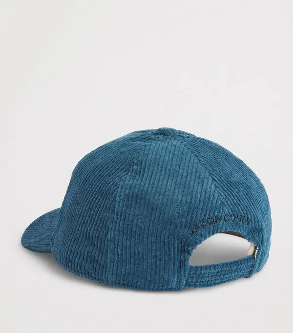 Jacob Cohen Cotton Corduroy Logo Baseball Cap