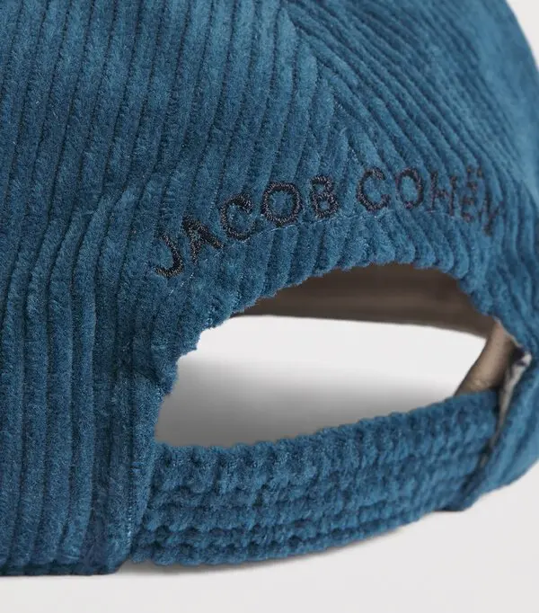Jacob Cohen Cotton Corduroy Logo Baseball Cap