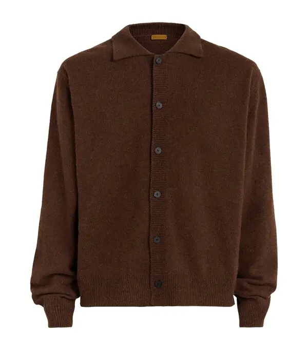 LE17SEPTEMBRE Wool-alpaca Collar Cardigan - Brown