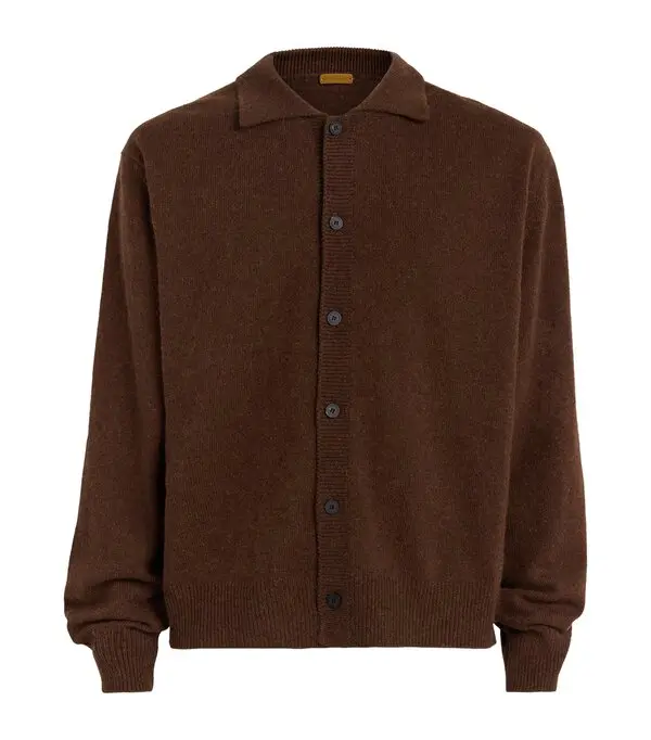 LE17SEPTEMBRE Wool-alpaca Collar Cardigan - Brown
