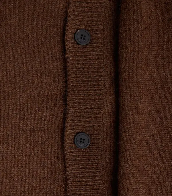LE17SEPTEMBRE Wool-alpaca Collar Cardigan - Brown