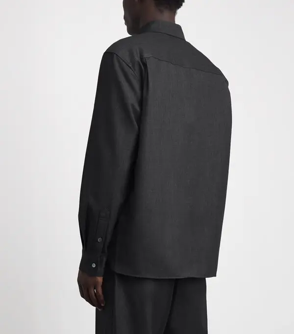 LE17SEPTEMBRE Wool-blend Two-pocket Overshirt