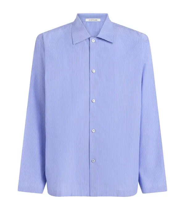 LE17SEPTEMBRE Cotton Stripe Pyjama Shirt - Blue