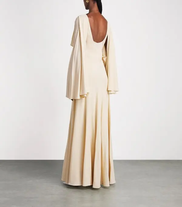 Rabanne Cape-sleeve Gown