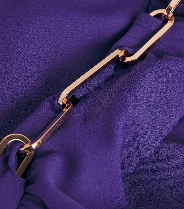 Rabanne Draped Chain Midi Skirt