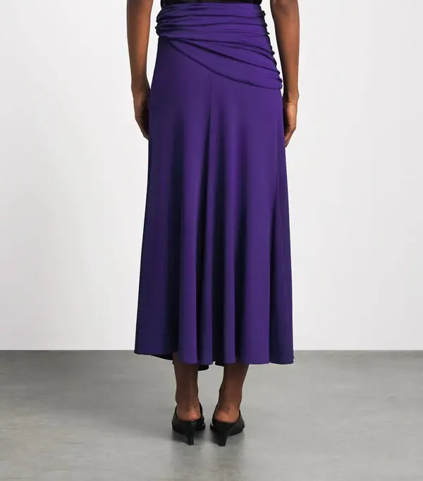 Rabanne Draped Chain Midi Skirt