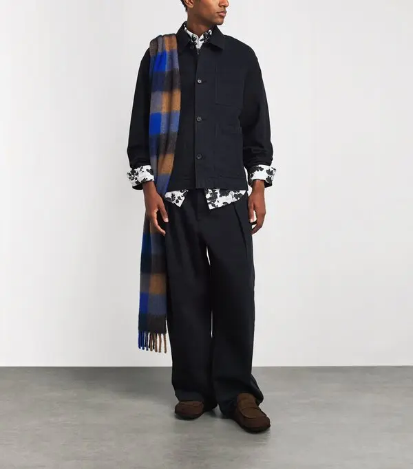 JW Anderson Oversized Cotton Herringbone Shirt