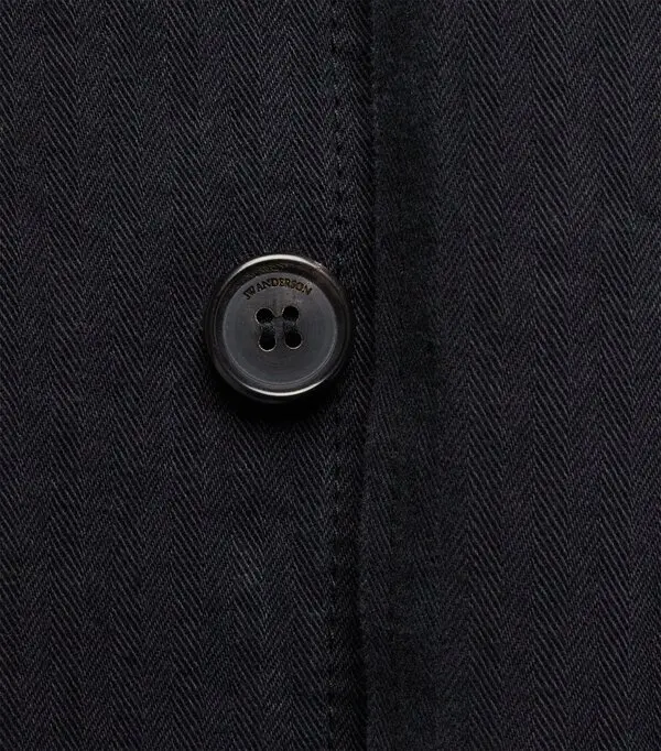 JW Anderson Oversized Cotton Herringbone Shirt