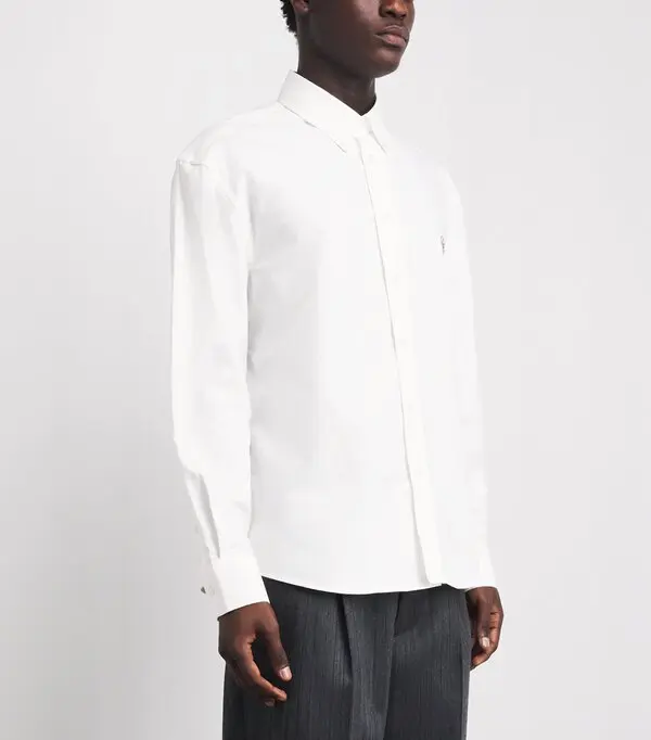 Drole De Monsieur Cotton Embroidered Logo Shirt