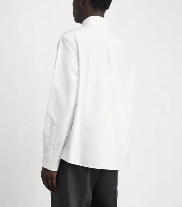 Drole De Monsieur Cotton Embroidered Logo Shirt