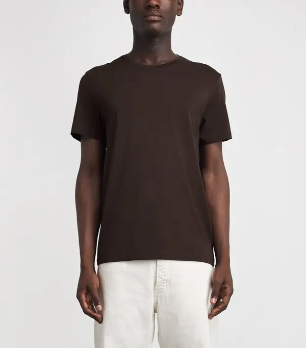 Paige Pima Cotton Sorden T-shirt - Brown