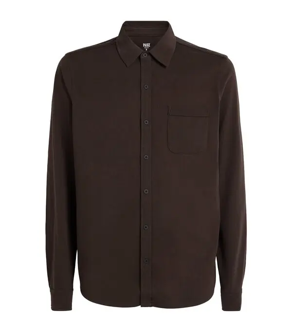 Paige Pima Cotton Cosgrove Shirt - Brown