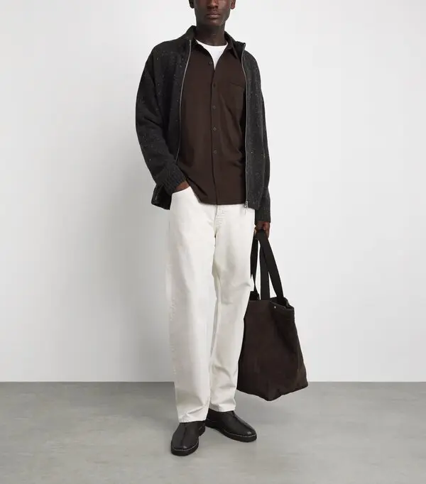 Paige Pima Cotton Cosgrove Shirt - Brown