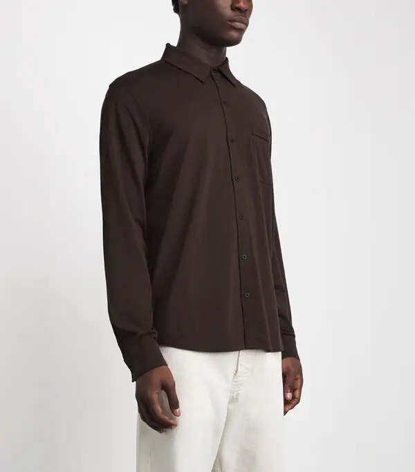 Paige Pima Cotton Cosgrove Shirt - Brown