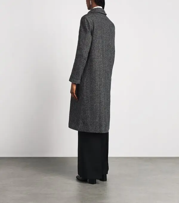 Huishan Zhang Floral Appliqué Giana Coat