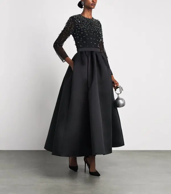 Huishan Zhang Embellished Eloise Midi Dress