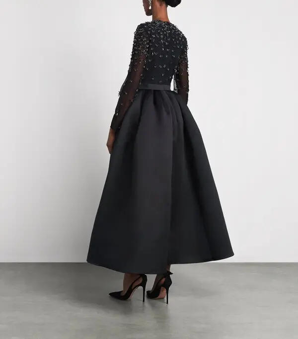 Huishan Zhang Embellished Eloise Midi Dress