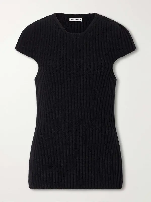 JIL SANDER Ribbed Wool Blouse