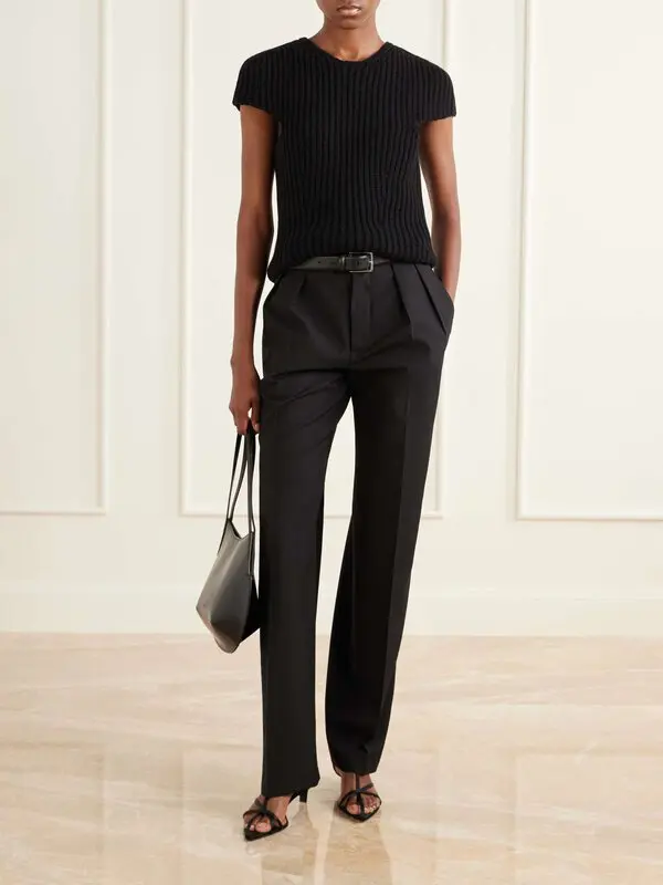 JIL SANDER Ribbed Wool Blouse
