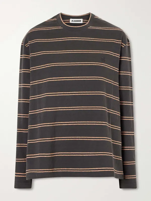 JIL SANDER Striped Cotton Shirt