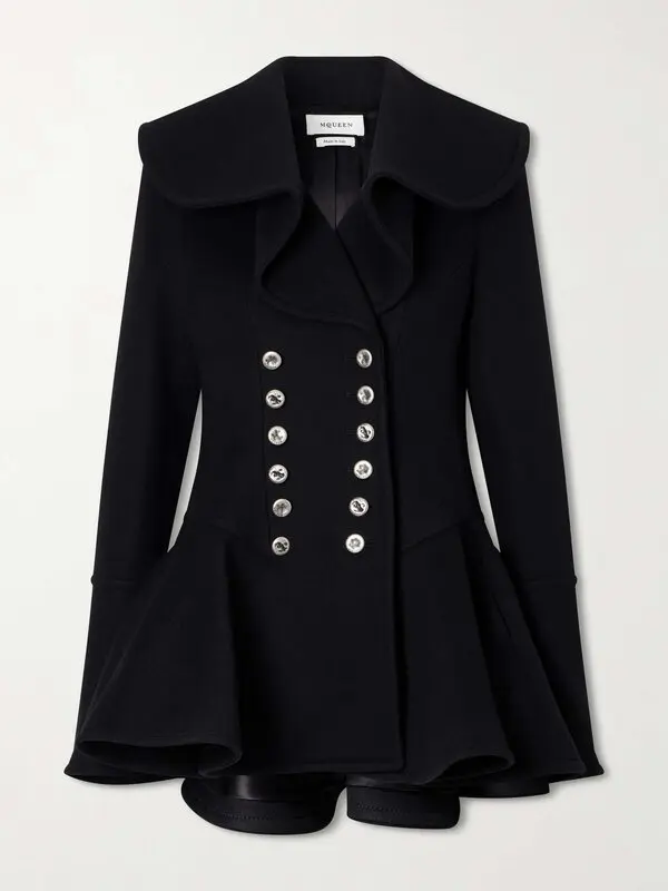 Alexander McQueen Double-breasted Wool Coat