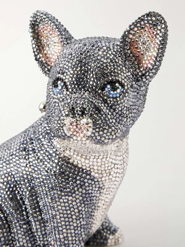 Judith Leiber Louie Crystal-embellished -tone Clutch