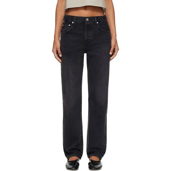 Citizens Of Humanity Loose Straight Jeans - Black