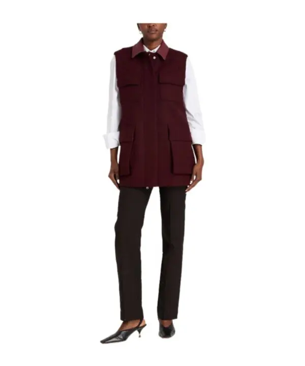 Max Mara Solidcolor Sleeveless Waistcoat