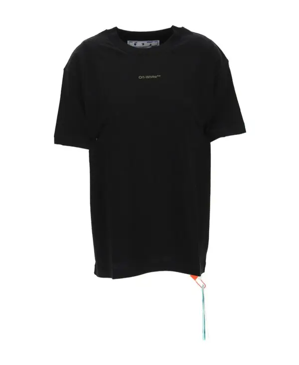 Off-White Arrows-logo Cotton T-shirt - Black