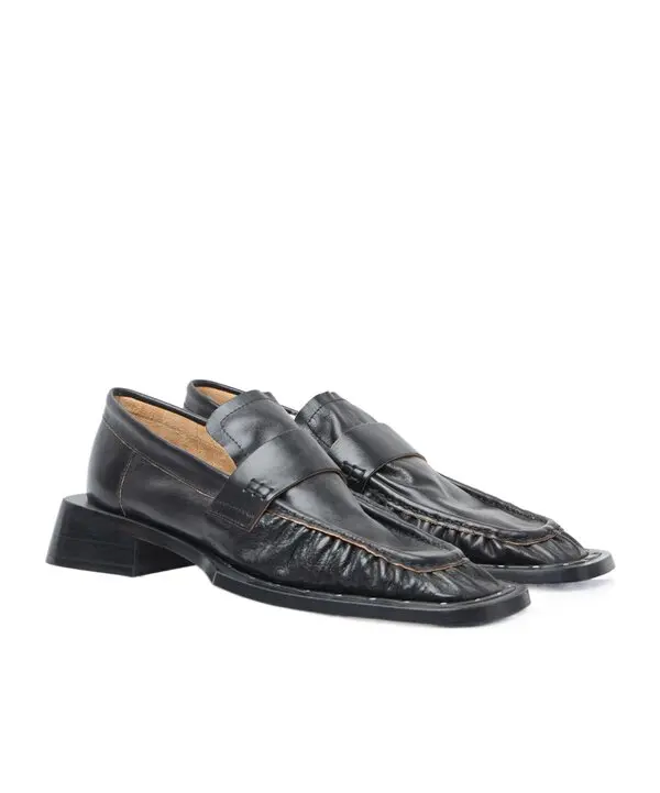 MIISTA Square Toe Business Dress Shoes