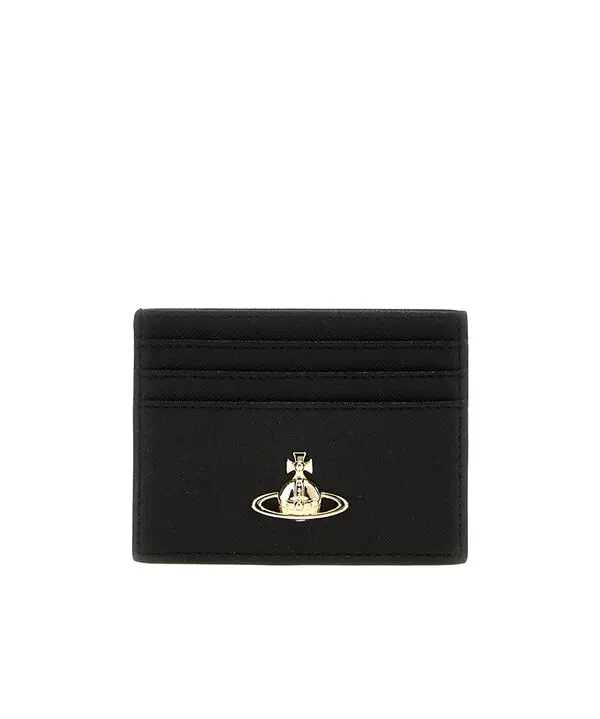 VIVIENNE WESTWOOD Flat Card Holder - Black