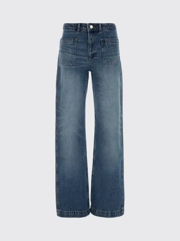 A.p.c. Victoria High-waisted Wide-leg Cotton Denim Jeans