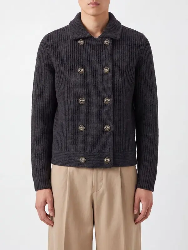 Brunello Cucinelli Double-breasted Pure Cashmere Cardigan