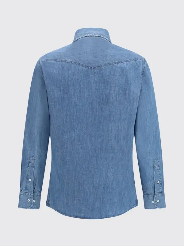 Brunello Cucinelli Casual Cotton Shirt With A French Collar