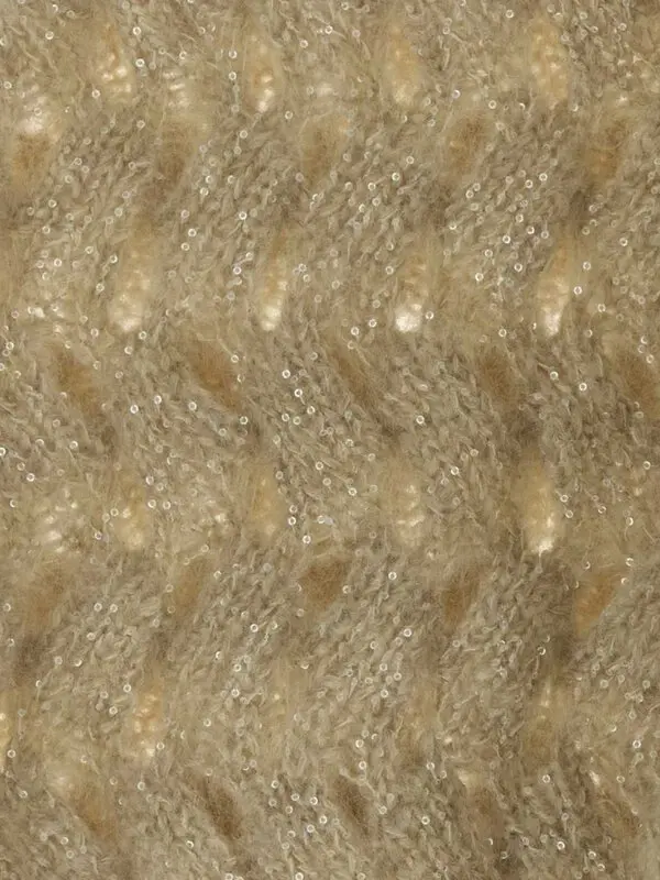 Brunello Cucinelli Open-knit Sequin Embellished Crewneck Jumper