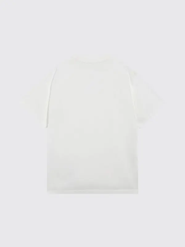 MAISON MARGIELA Crewneck Cotton T-shirt With Numeric Logo Print - Beige