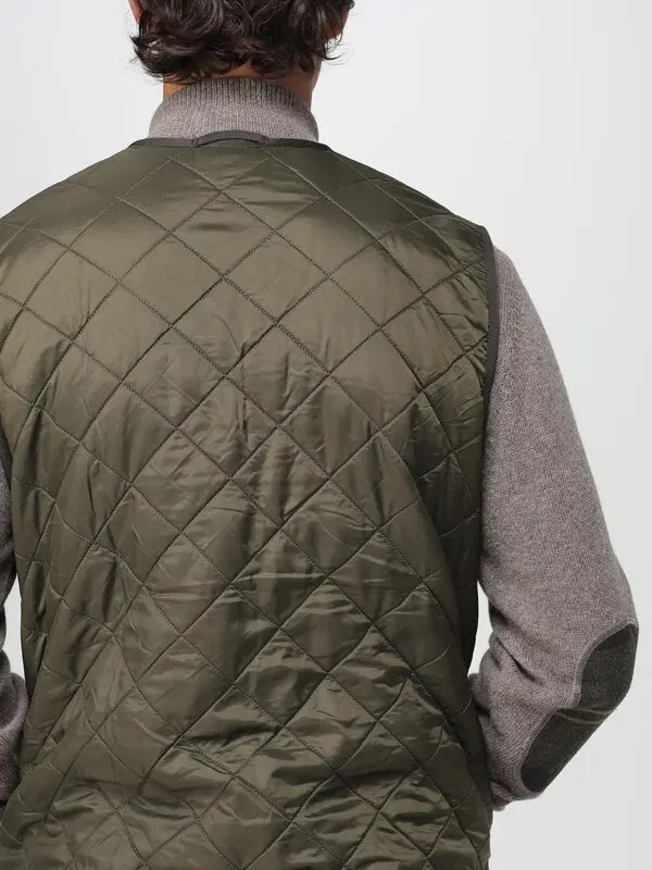 Barbour Quilted Nylon Waterproof Gilet With Fleece Lining - Olive