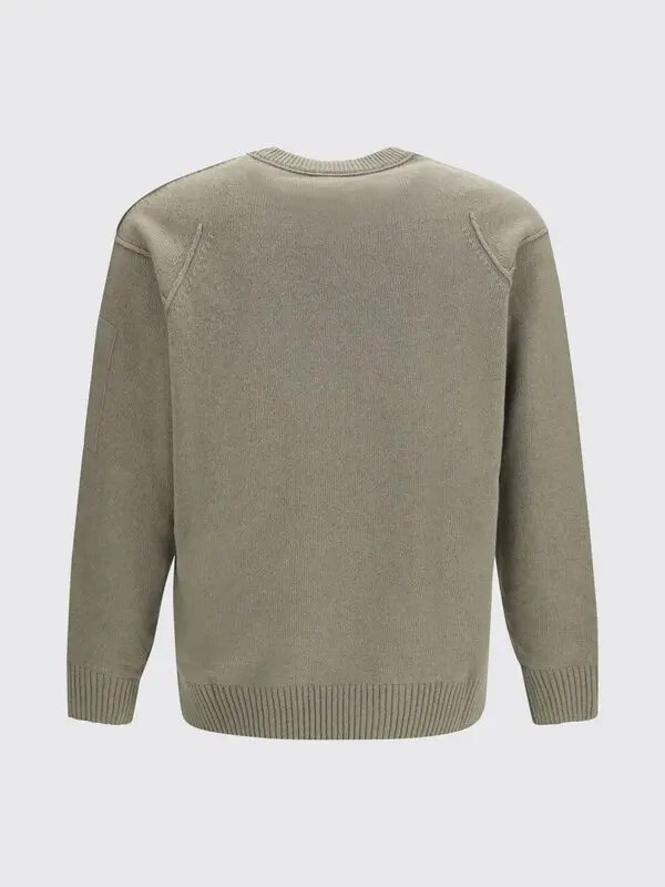 C.P. COMPANY Collared Long Sleeve Sweater - Beige