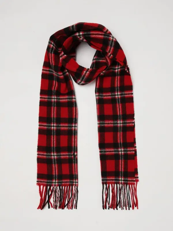 Polo Ralph Lauren Tartan Plaid Wool Scarf - Red