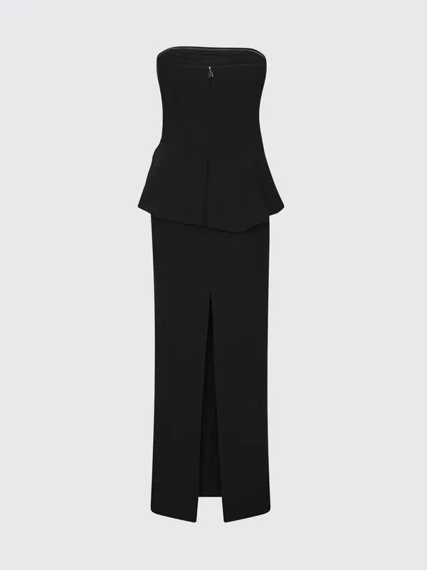 ROTATE BY BIRGER CHRISTENSEN Off-the-shoulder Crêpe Sheath Gown With Flower Detail