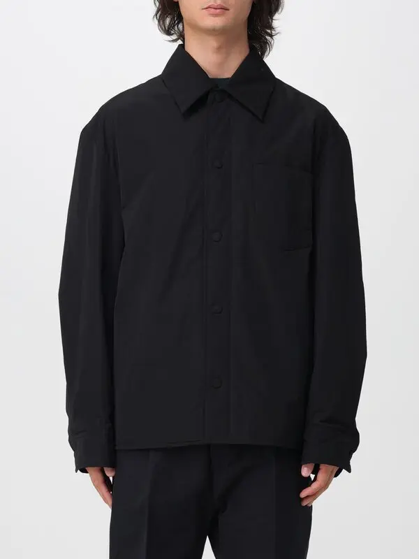 AMI Paris Relaxed Fit Shirt Jacket In A Cotton Blend With Dropped Shoulders