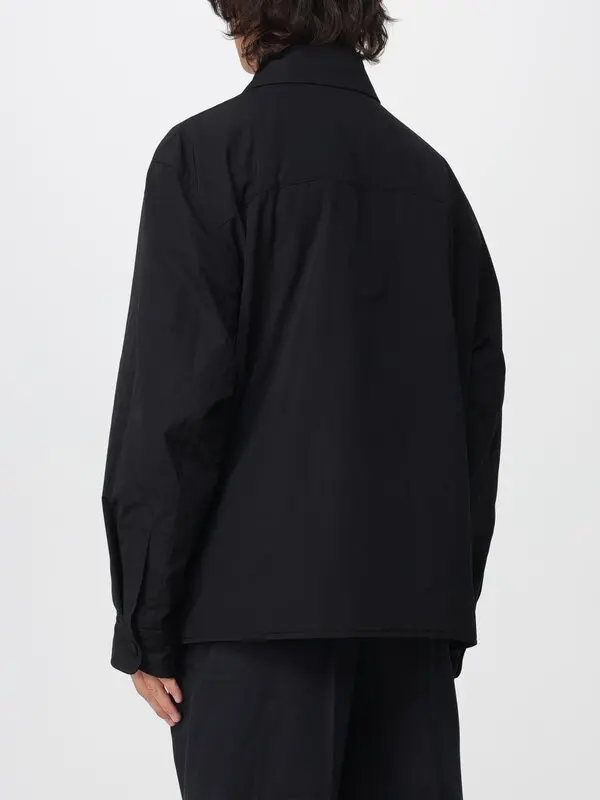 AMI Paris Relaxed Fit Shirt Jacket In A Cotton Blend With Dropped Shoulders