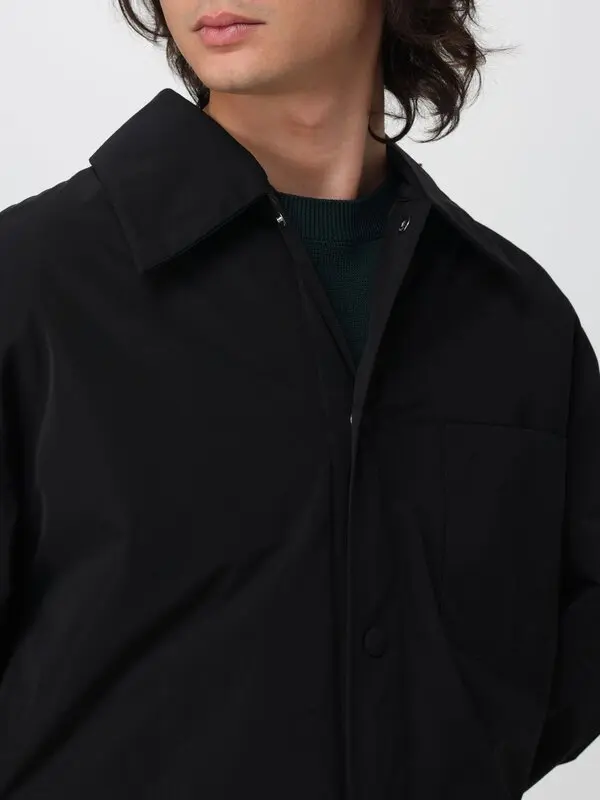 AMI Paris Relaxed Fit Shirt Jacket In A Cotton Blend With Dropped Shoulders