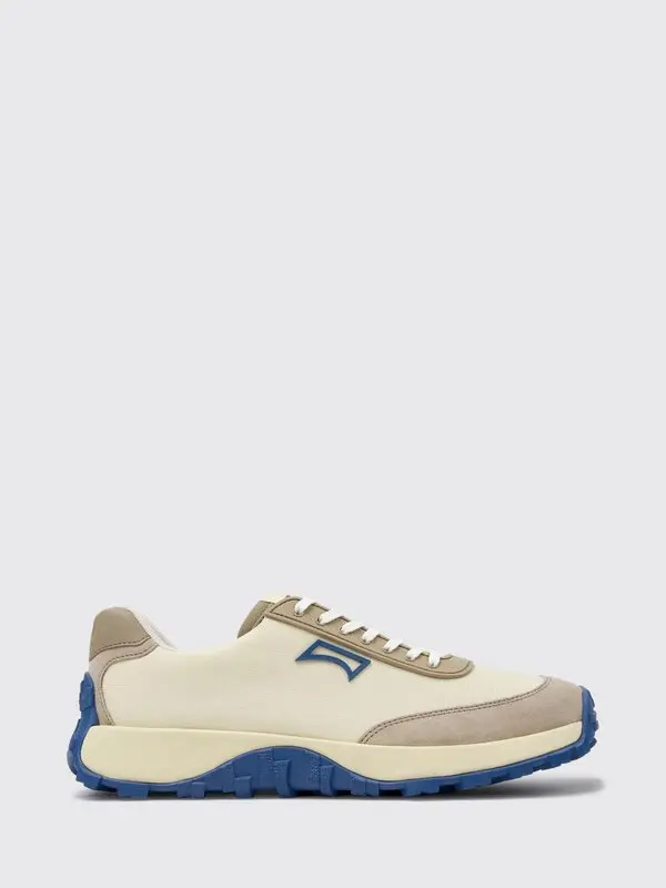Camper Drift Trail Leather And Suede Sneakers With Vibram Sole - Beige