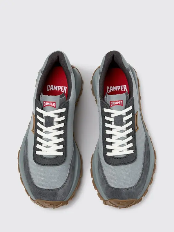 Camper Drift Trail Low-top Trainers In Suede And Recycled Pet With Logo