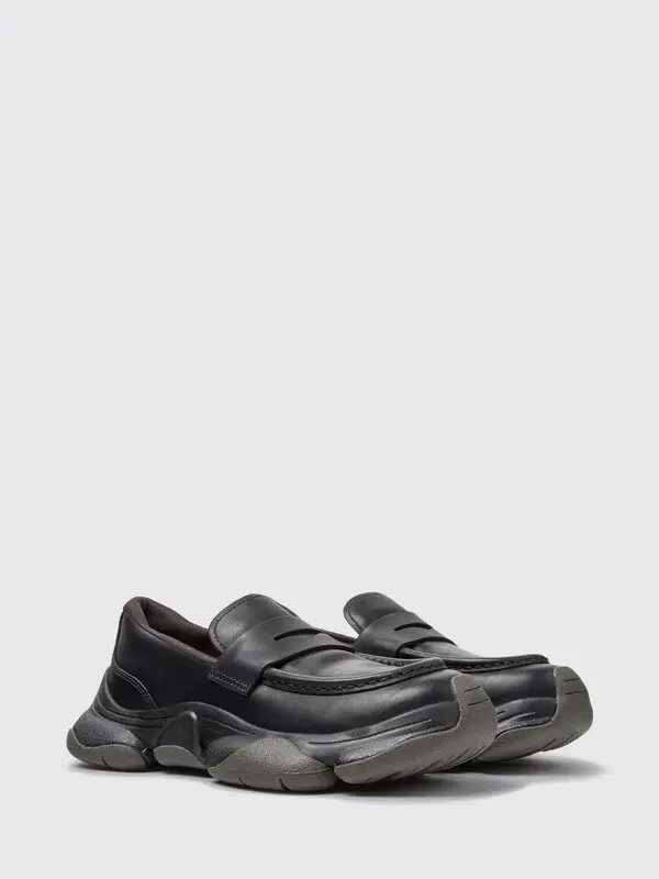 Camper Karst 2 Smooth Leather Penny Loafers With Vibram Sole