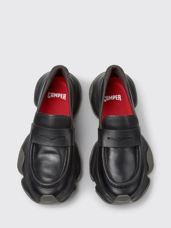 Camper Karst 2 Smooth Leather Penny Loafers With Vibram Sole